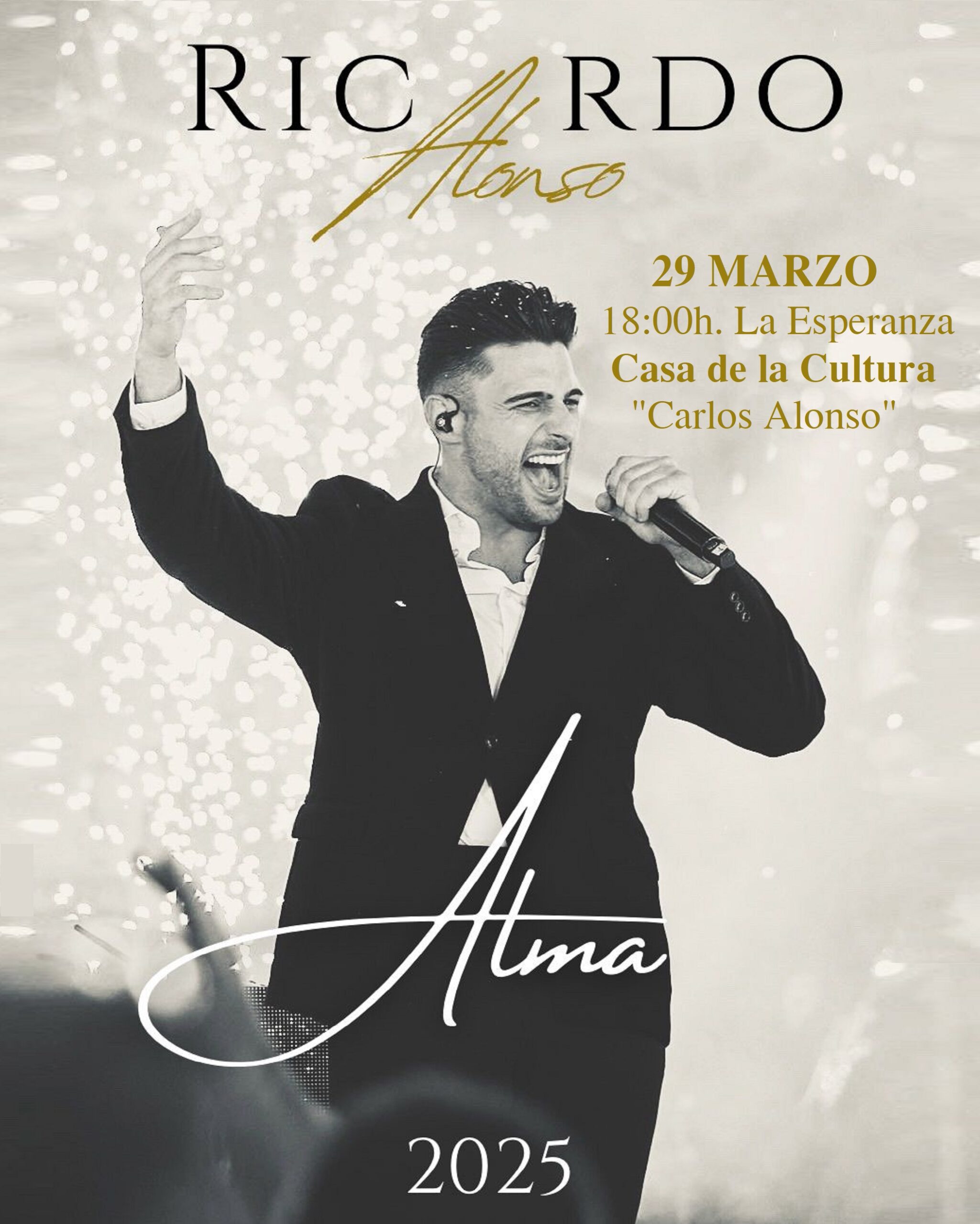 Ricardo Alonso inicia su gira de conciertos en La Esperanza para celebrar el Día de la Mujer ...