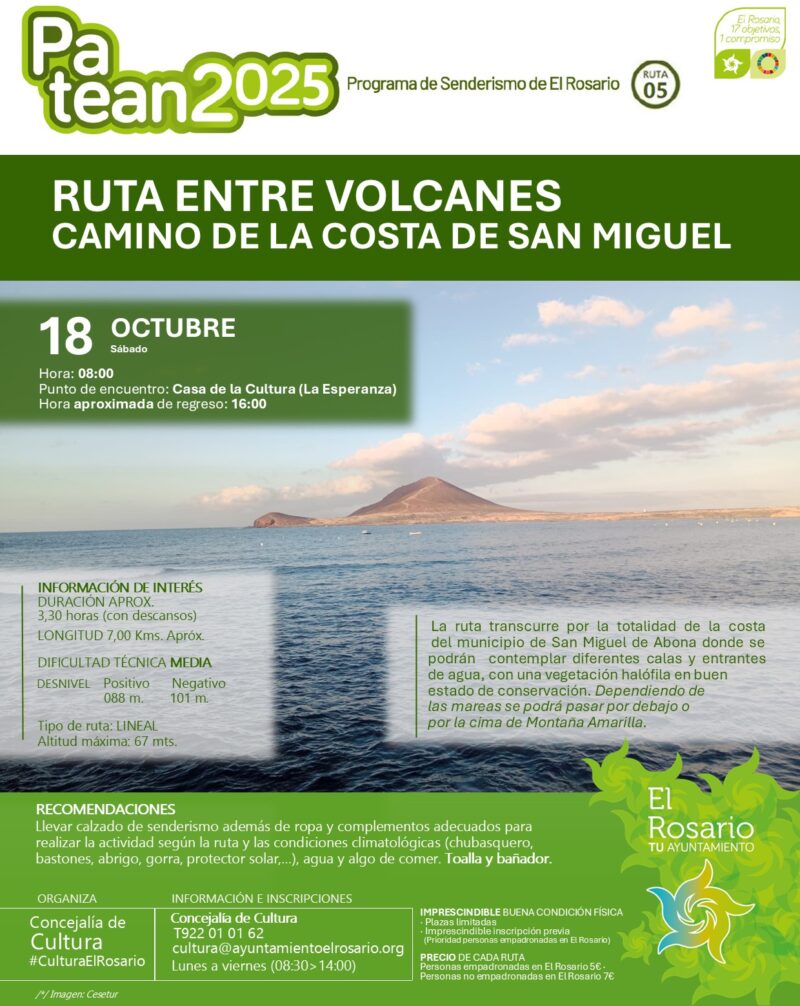 Programa de Senderismo "Patean2025": Ruta 5 (18 de octubre) – Web ...